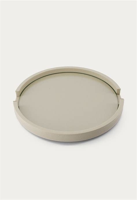 Wooden Tray With Leather Details