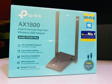 Tp Link Archer Tx U Plus Ax High Gain Dual Band Wireless Usb Wifi Adapter Computers Tech