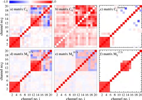 Snapshot Of The Correlation Matrices Used In Fig 2 At T 95 S Download Scientific Diagram