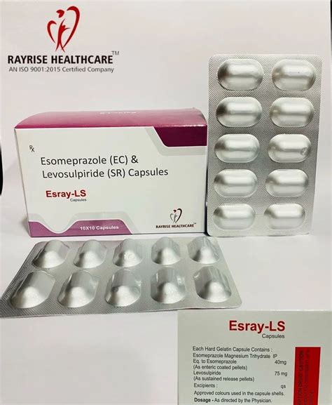 Esomeprazol 40mg Levosulpiride 75mg At ₹ 1800box Manimajra Id
