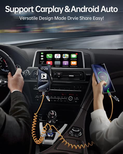 SHEZI In Coiled USB C Cable Lightning Cable For Car W CarPlay Android Auto Support Fast