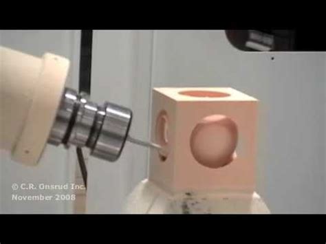 Sphere Inside Of A Cube Machined On A C R Onsrud CNC Machining Center Woodworking Projects