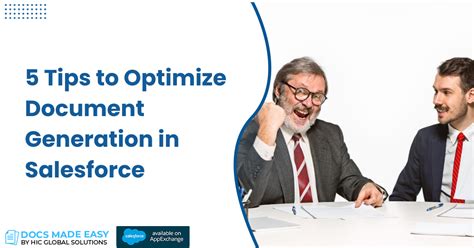 5 tips to optimize salesforce document generation