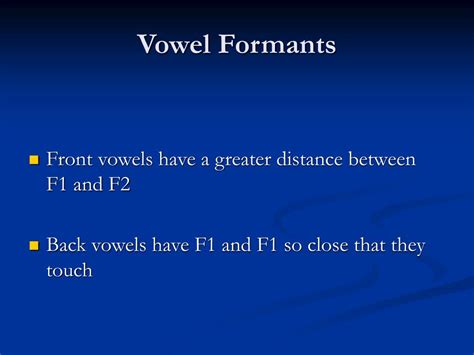 PPT Vowel Formants In A Spectogram PowerPoint Presentation Free Download ID