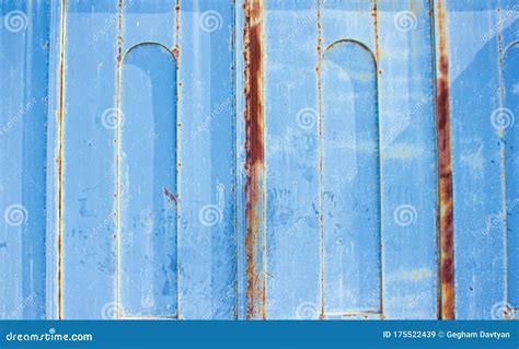 The Blue Old Rusty Gate Background Stock Image Image Of Grunge Rough