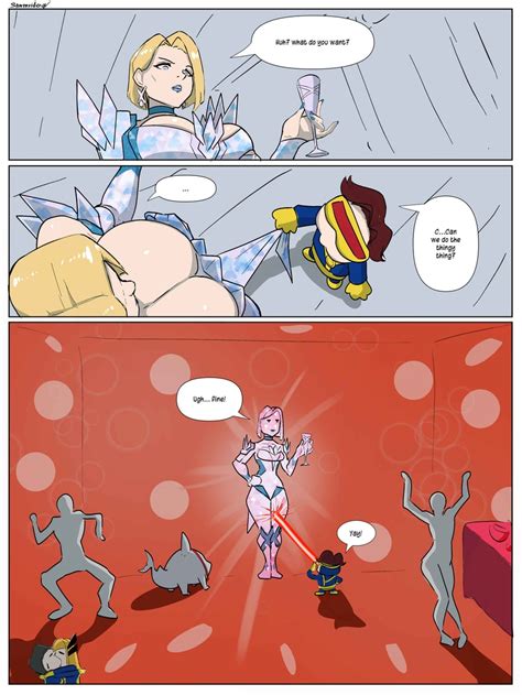 Psylocke Magik Emma Frost Cyclops And Jeff The Land Shark Marvel And More Drawn By