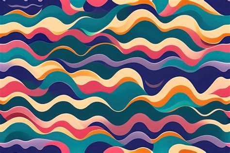 Premium Ai Image Seamless Waves Pattern Premium Ai Image Seamless Waves Pattern