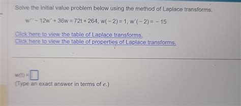 Solved Solve The Initial Value Problem Below Using The