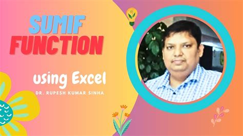 How To Use The SUMIF Function In Microsoft Excel To Find Out Sum Based On A Criteria YouTube