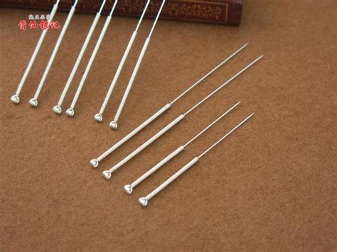 925 Sterling Silver Traditional Chinese Medicine Acupuncture Needle 10
