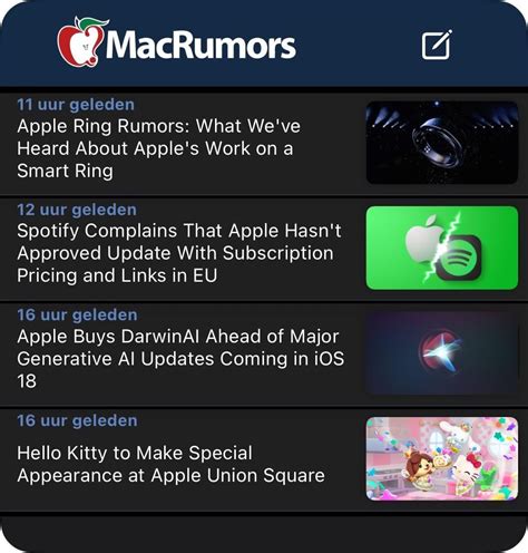 Mac Rumors Rss Widget R Widgy