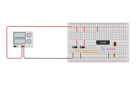 circuit design and using nand gate tinkercad