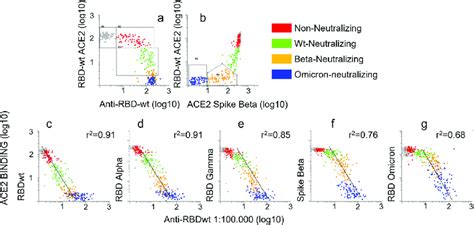 Inhibitory Effects Of RBD ACE2 Interactions Correlate With Anti RBDwt Download Scientific
