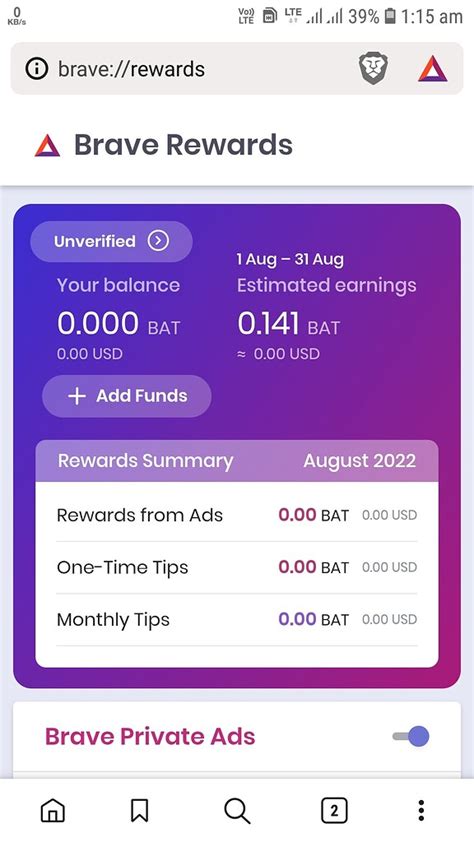 brave browser background ads showing issues desktop support brave