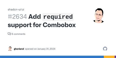Add Required Support For Combobox Issue Shadcn Ui Ui GitHub
