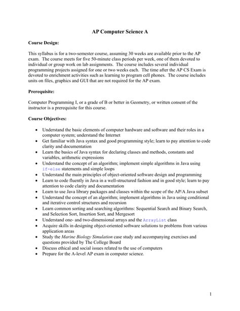 AP Computer Science A