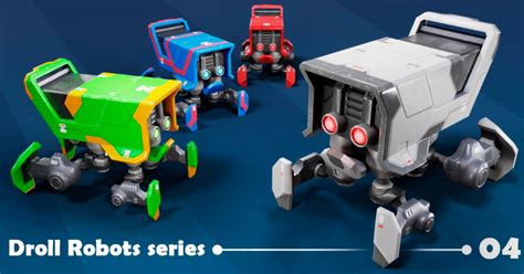 droll robot 04 3d robots unity asset store