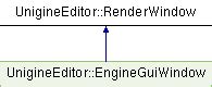 Editor API UnigineEditor RenderWindow Class Reference