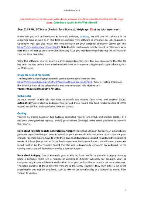 Week5 Lab Hanout 3 Week 6 Work Lab Handouts Can Be Discussed With A