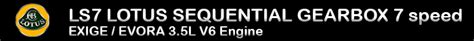 Ls7 Lotus Sequential Gearbox 7 Speed Kaps Závodní Převodovky