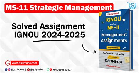 MS 11 Strategic Management Solved Assignment IGNOU