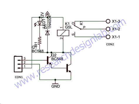 Single Relay Board PCB