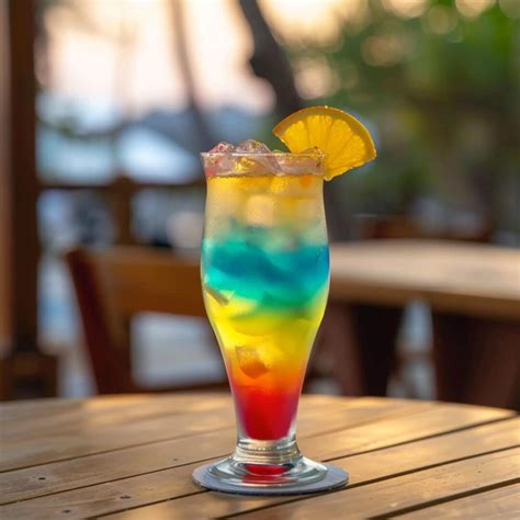Rainbow Paradise Cocktail Foodiosity