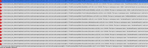 Package Manager Error For Unity Post Processing Unity Engine Unity Discussions
