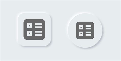 List Solid Icon In Neomorphic Design Style Checklist Signs