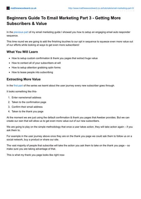 a step by step guide to email marketing part 3 get more value
