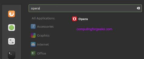 Install Opera Web Browser On Ubuntu 22042004 Computingforgeeks