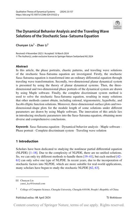 the dynamical behavior analysis and the traveling wave solutions of the