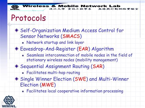 Ppt Protocols For Self Organization Of A Wireless Sensor Network Powerpoint Presentation Id
