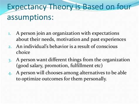 Expectancy Theory