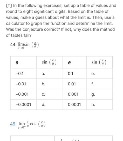 solved [t] in the following exercises set up a table of