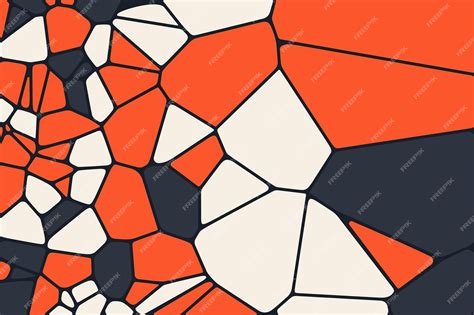 Premium Vector Abstract Voronoi Diagram Pattern Design Geometric
