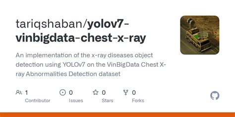 GitHub Tariqshaban Yolov7 Vinbigdata Chest X Ray An Implementation Of The X Ray Diseases