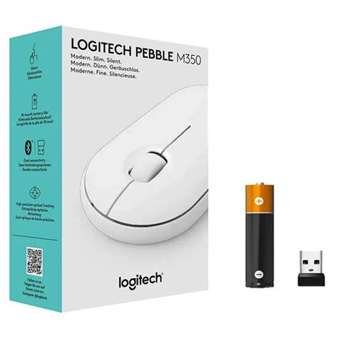 Logitech Pebble Wireless Mouse With Bluetooth Usb M350w Nastars