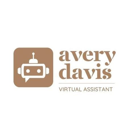 Brown And White Aesthetic Virtual Assistant Logo Virtual Assistant Business Logo Assistant