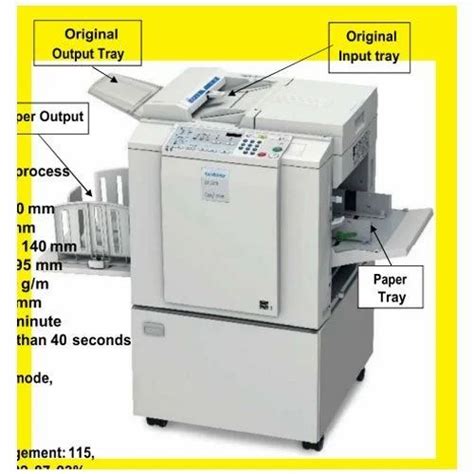 Digital Duplicator Machine Maintenance Contractors At ₹ 125000piece Vadodara Id 2853224798262