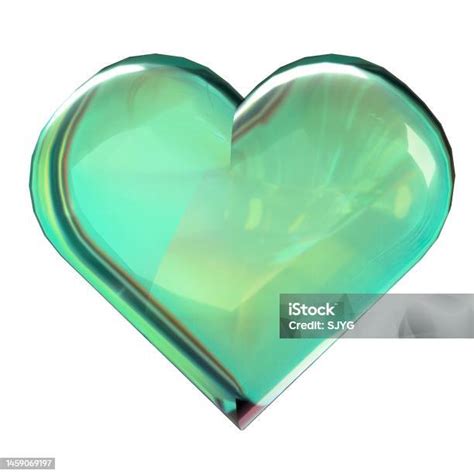 녹색 변형 하트 마크 유리 기하학 추상적 극적 열정 고급스럽고 독점적 인 고립 된 3d 렌더링 그래픽 디자인 요소 배경 재료 3d 스캔에 대한 스톡 사진 및 기타 이미지