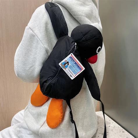 핑구 핑구 백팩가방 귀여운 펭귄 인형 캐릭터 가방 위시버킷