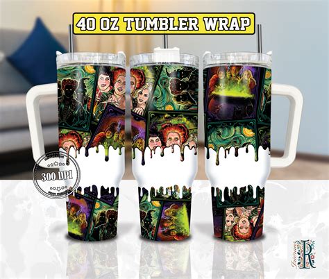 Witch Sisters Hocus Pocus Movies Custom Stanley Quencher 40oz Stainless