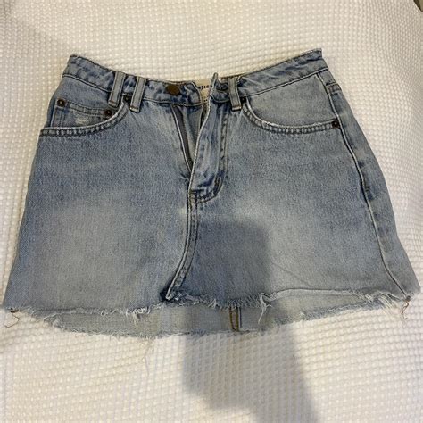 Insight Denim Skirt Size 24 Mini Skirt Depop