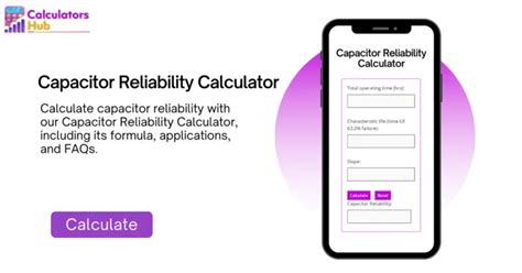 Capacitor Reliability Calculator Prolonged Capacitor Life