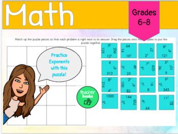 Exponents Puzzle Google Slides By Teacher Bucks TPT