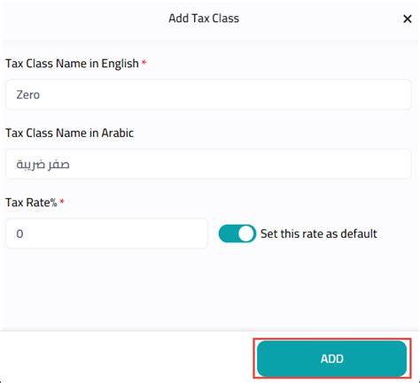 Adding A Tax Class Bounce