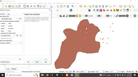 How To Select Point By Location In Qgis Youtube