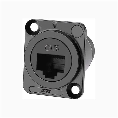 Cat6 D Series Panel Mount Connector D Cat6 Ethercon Pass Through