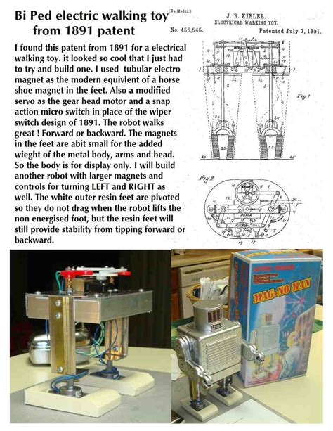 1891 Bi Ped Robot Patent Build 1 Mag No Man